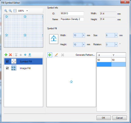 UI for the Fill Symbol Editor