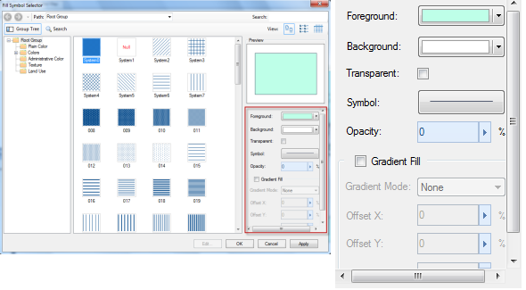 Setting Fill Symbol Styles