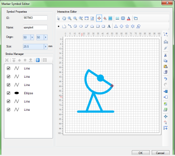 UI for the Marker Symbol Editor