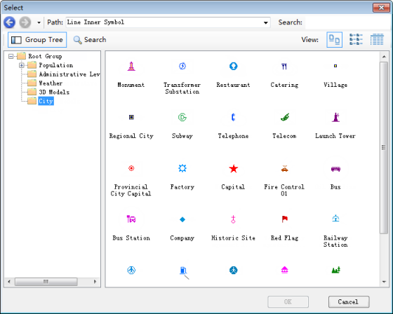 Managing Inner Marker Symbol Library