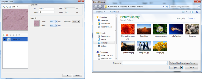 Composition of Fill Symbols