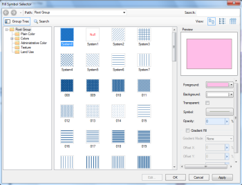 Fill Symbol Selector