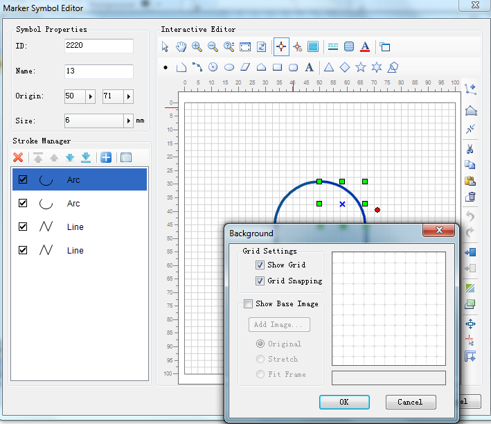 Environment Settings for the Marker Symbol Editor