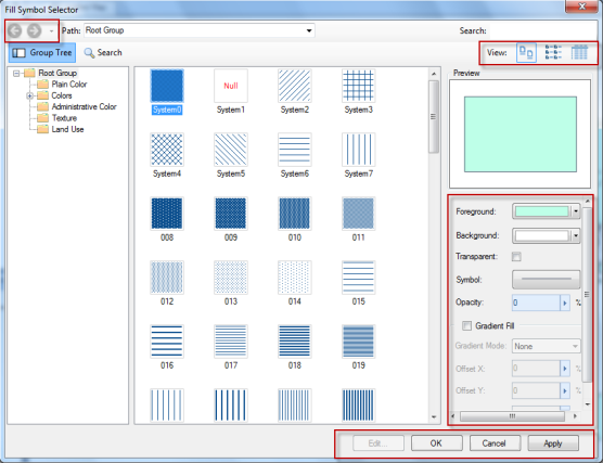 Fill Symbol Library Overview