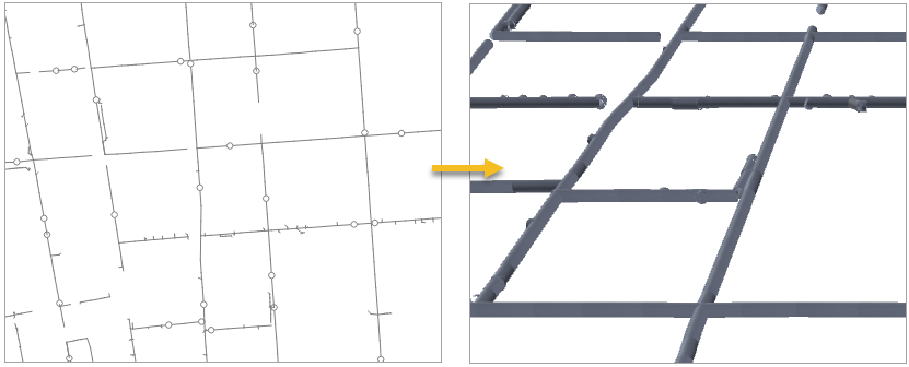 管线属性->线数据